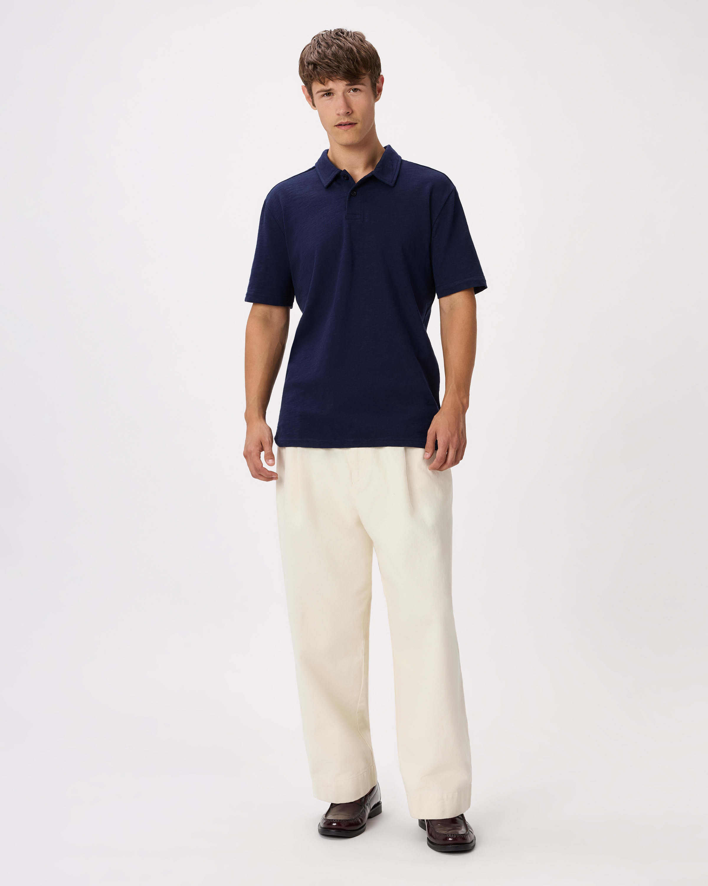 QUINCE men's slub polo